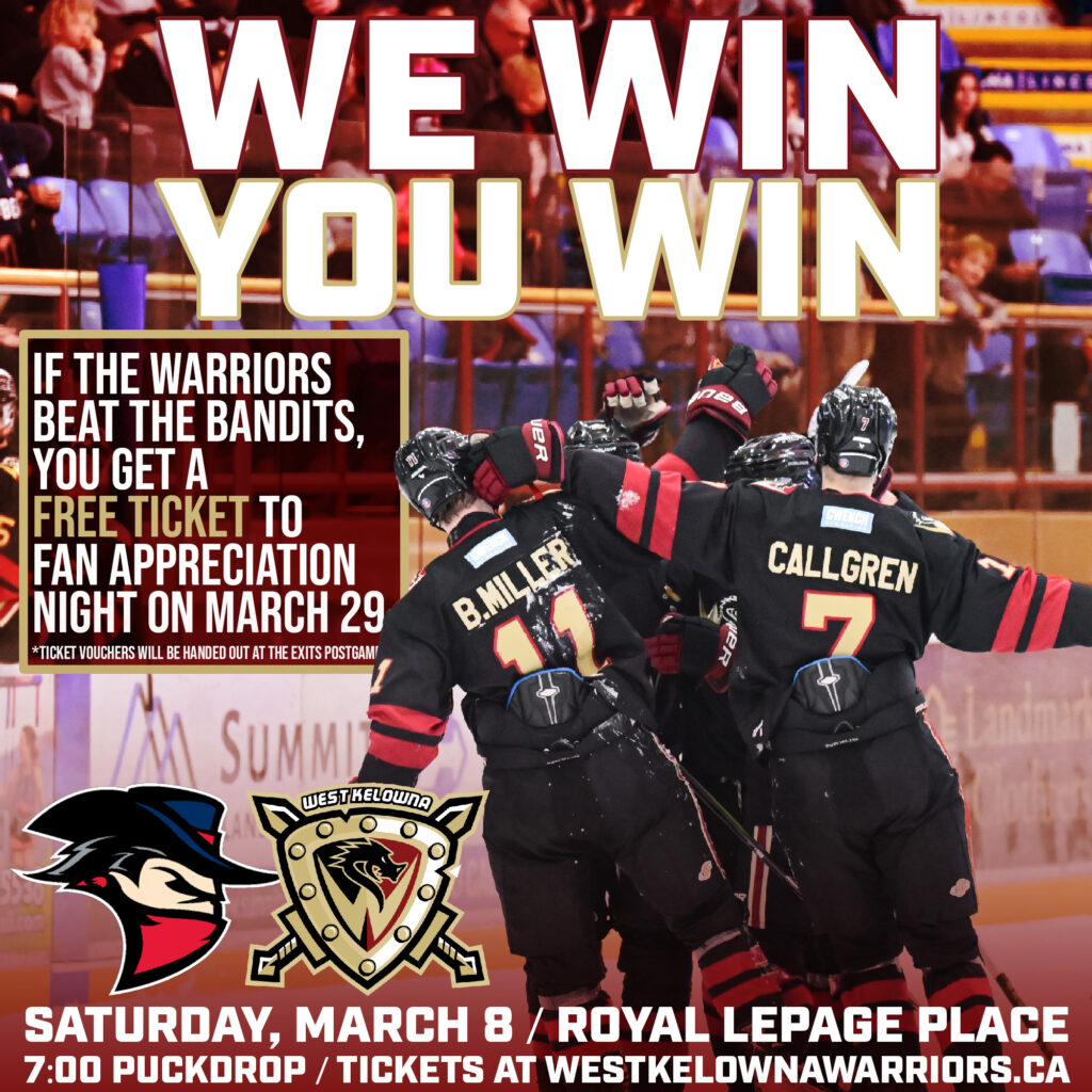 Warriors announce “We Win, You Win” Night this Saturday vs Brooks ...